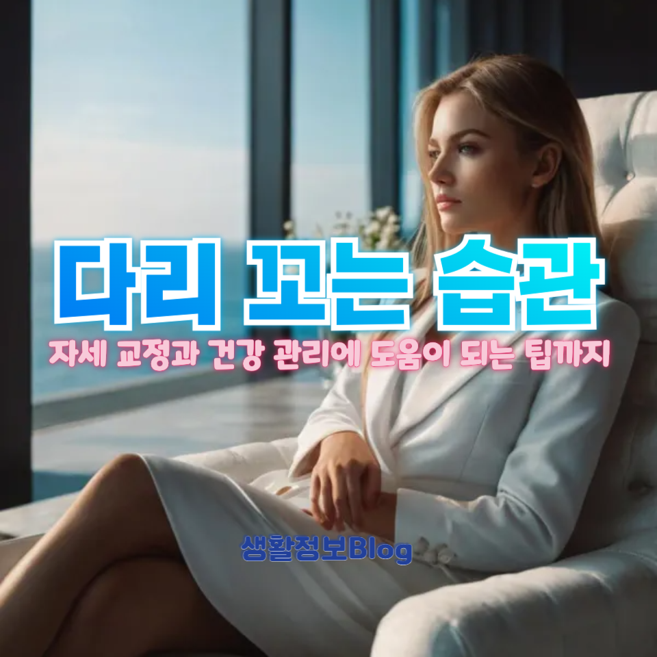 다리 꼬는 습관 왜 문제일까 당신이 몰랐던 5가지 진실
