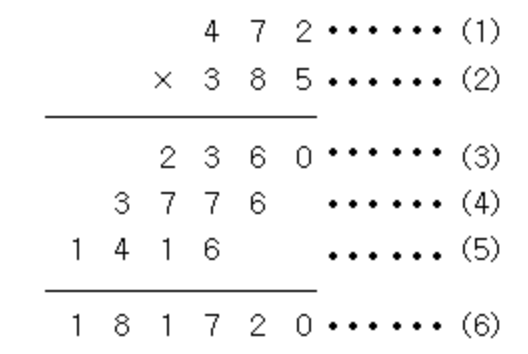 백준)2588 곱셈 js