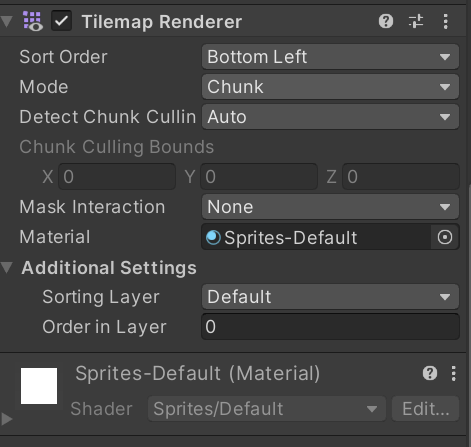 Unity - Tilemap Layer 순서 설정