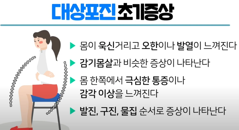 대상포진 초기증상 후유증 전염성 재발 원인 예방접종 치료 방법