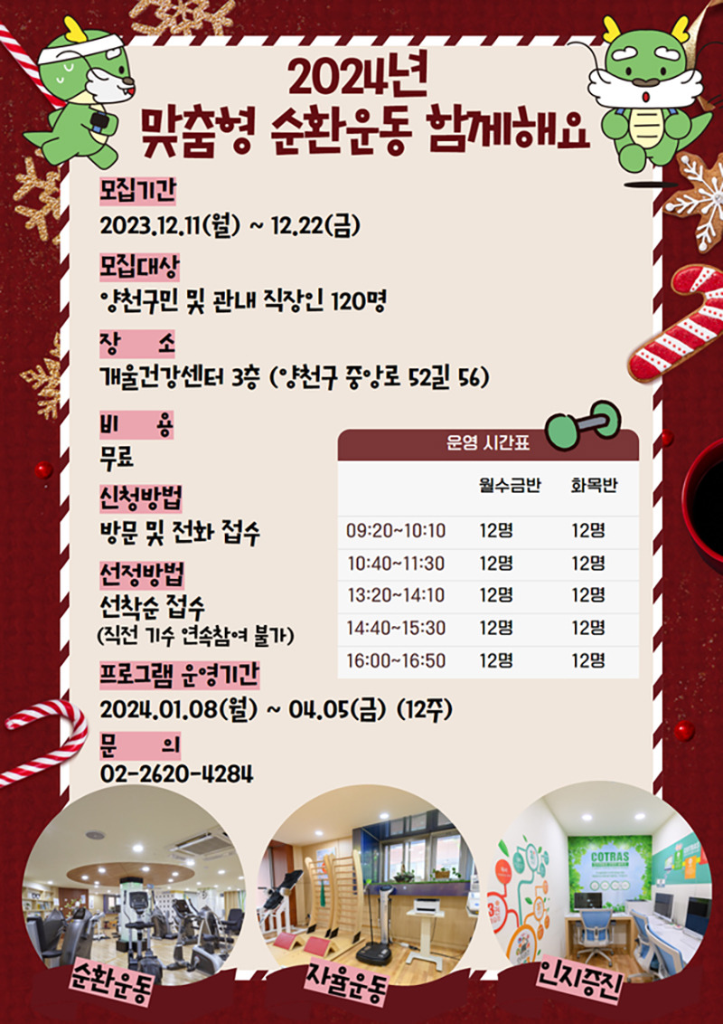 양천구 2024년 맞춤형 순환운동 함께해요 프로그램 모집 걱정하는 새를 본 적이 있는가