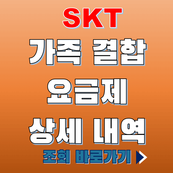 Skt 가족 결합 요금제 내역 확인 방법 Skt 온가족 요금 Sk 브로드 밴드 가족 할인