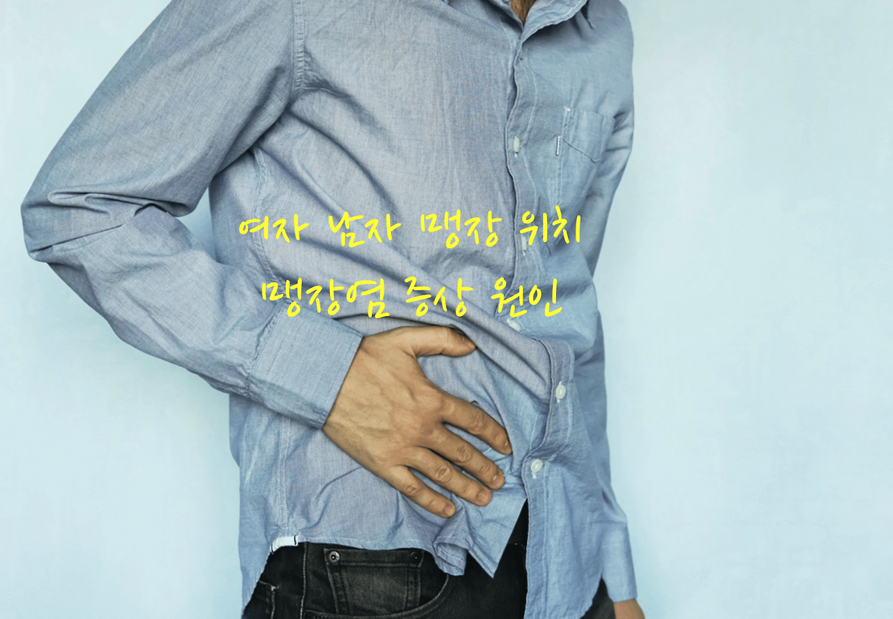 여자 남자 맹장 위치 맹장염 증상 원인