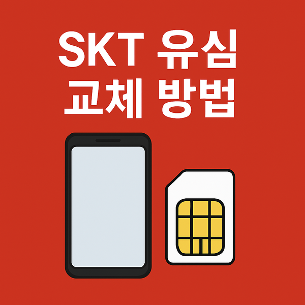 Skt 유심 교체 방법 온라인 예약 총정리