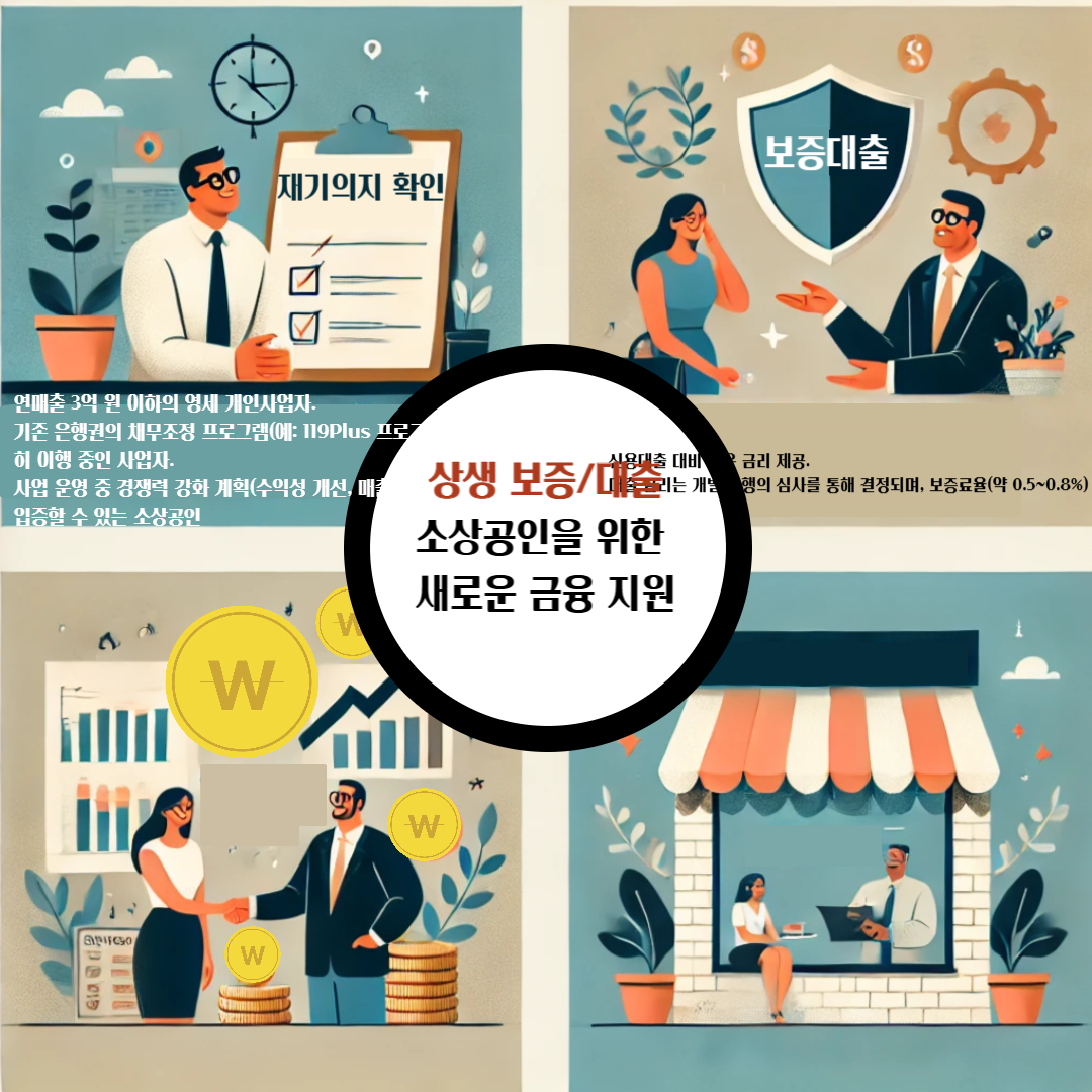 상생 보증·대출 소상공인을 위한 새로운 금융 지원
