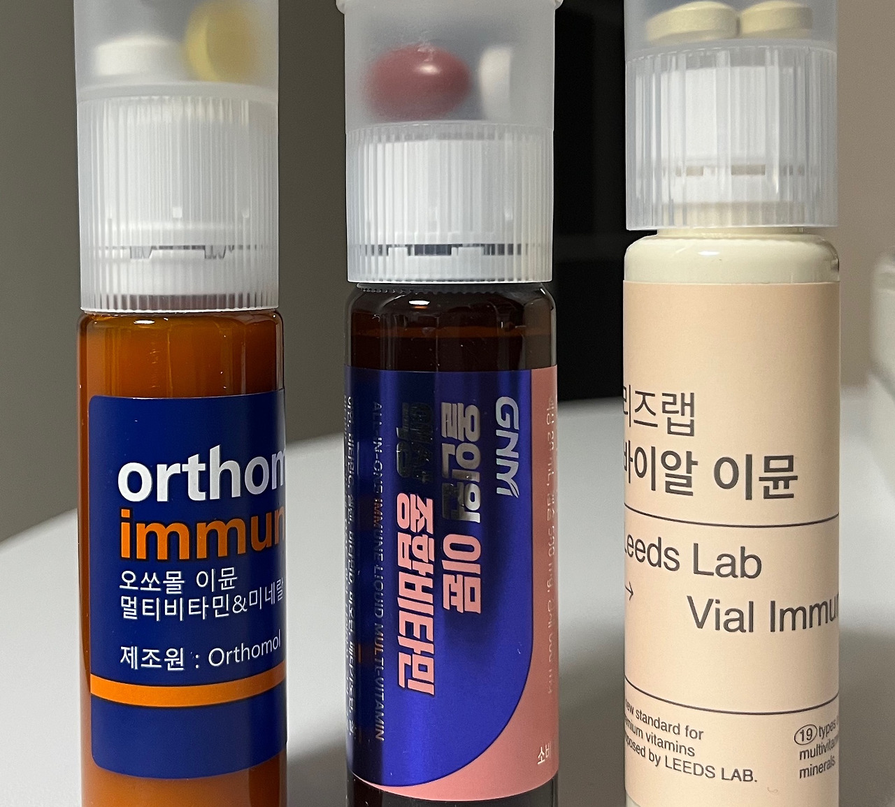 내돈내산영양제 추천 이뮨 종합비타민 비교 오쏘몰리즈랩gnm자연의품격 건강을 위한 투자 ️구성 성분 가격 맛 비교