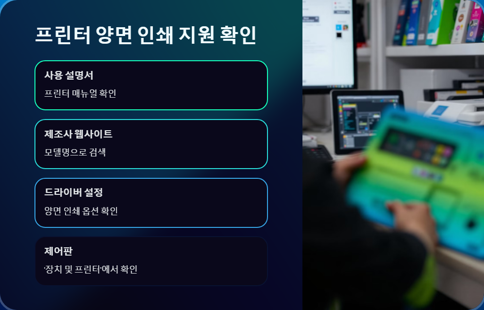 프린터 양면 인쇄 설정 방법 자동과 수동 차이점 완벽 정리