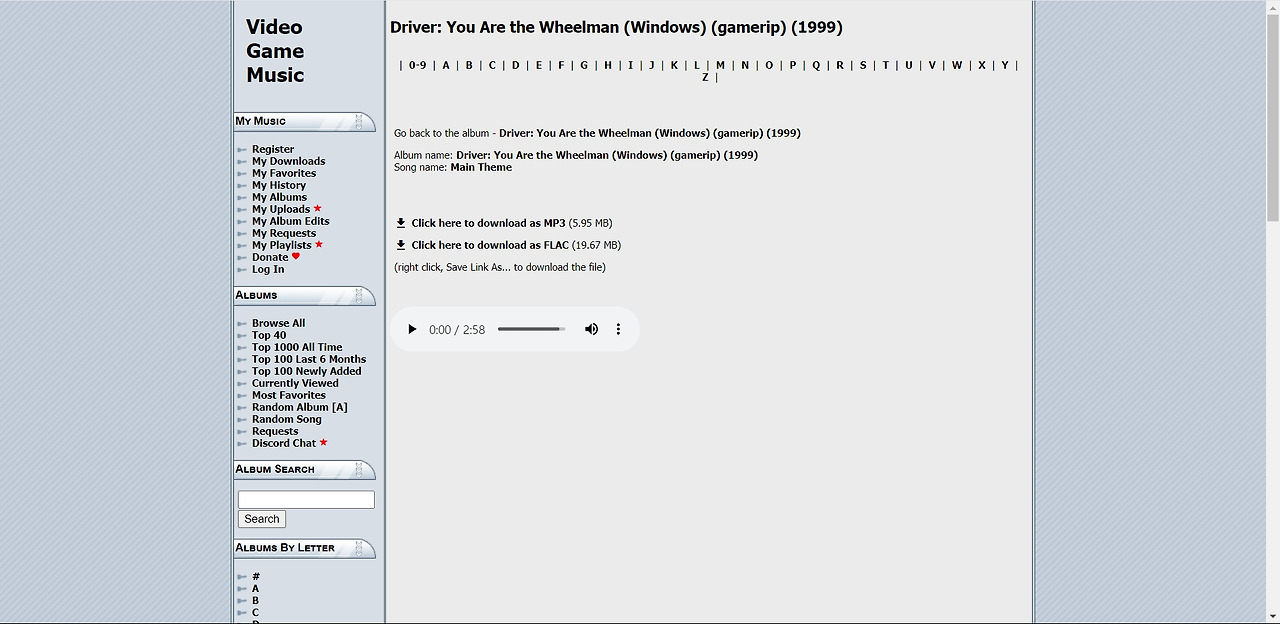 비디오 게임 음악 다운 받을 수 있는 곳 - downloads.khinsider :: 조커의 블로그