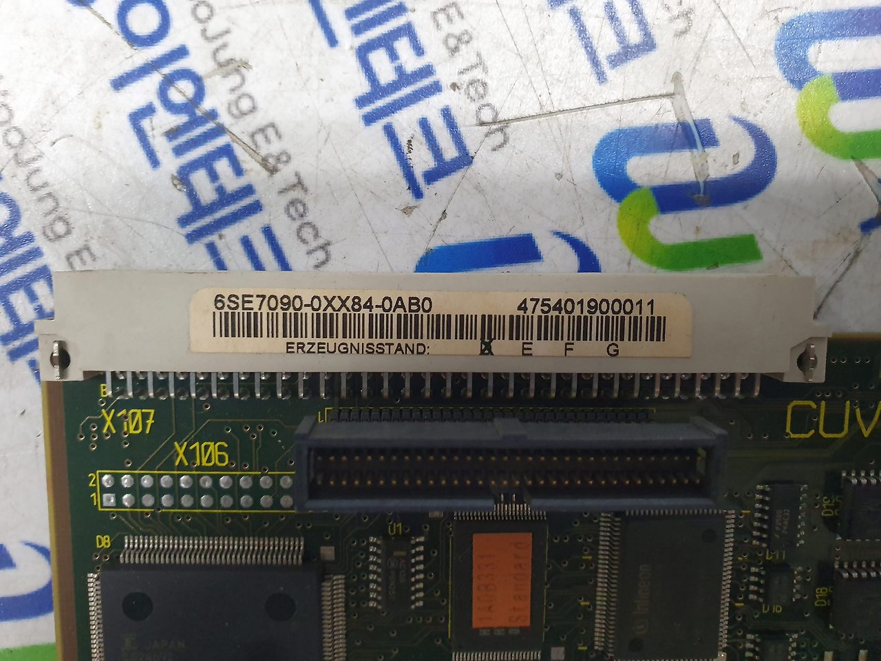 SIEMENS SIMOVERT CUVC VECTOR CONTROL UNIT / 6SE7090-0XX84-0AB0