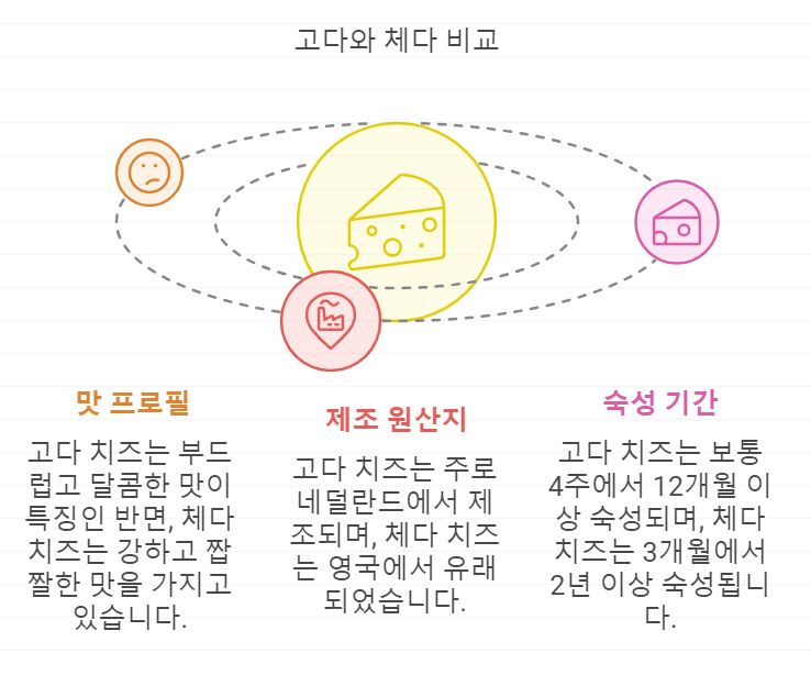 고다 치즈란 고다 치즈 효능 체다치즈와 차이점 및 일일 권장 섭취량 이야기