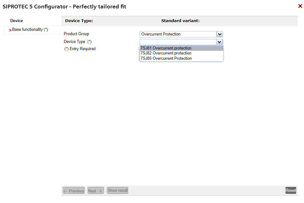 Siemens(지멘스 계전기) protection relay 선정하는 방법