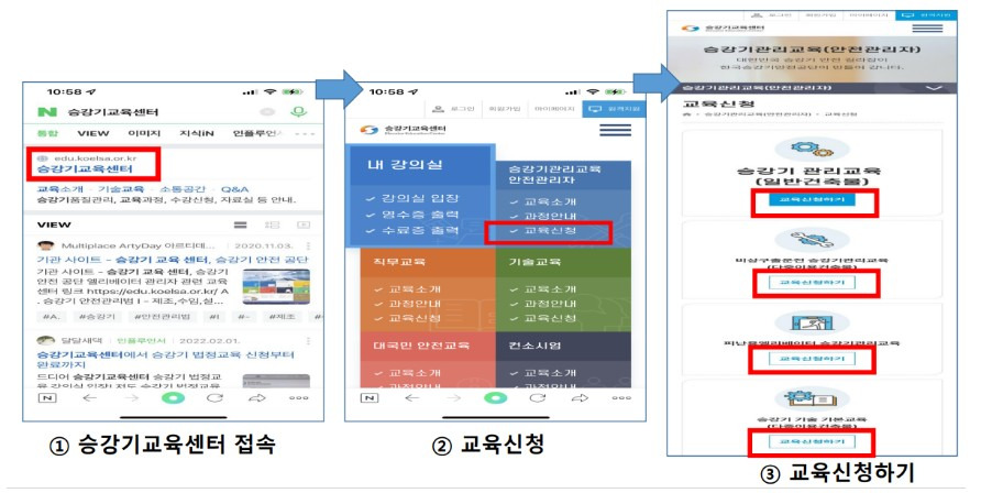 승강기 안전관리자 교육 신청방법 수강방법