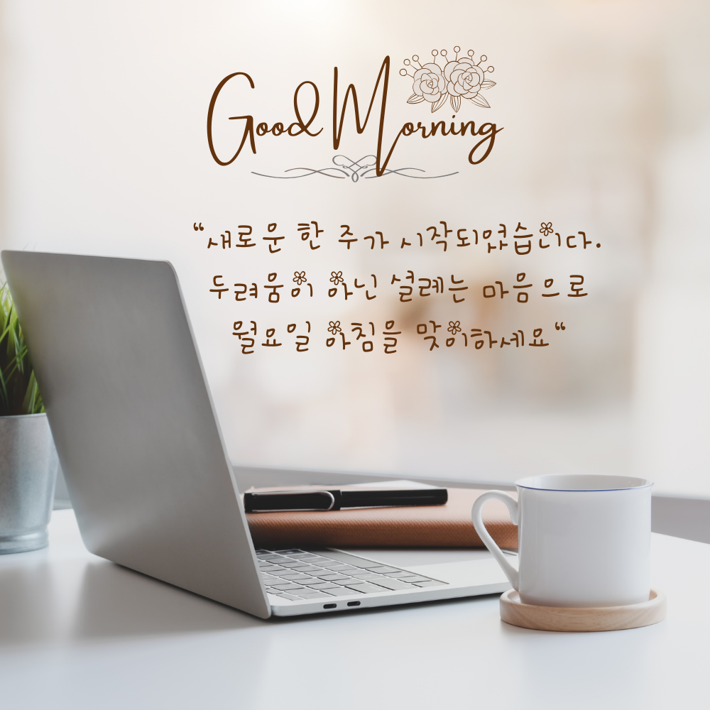월요일 아침 인사말 출근길 인사글