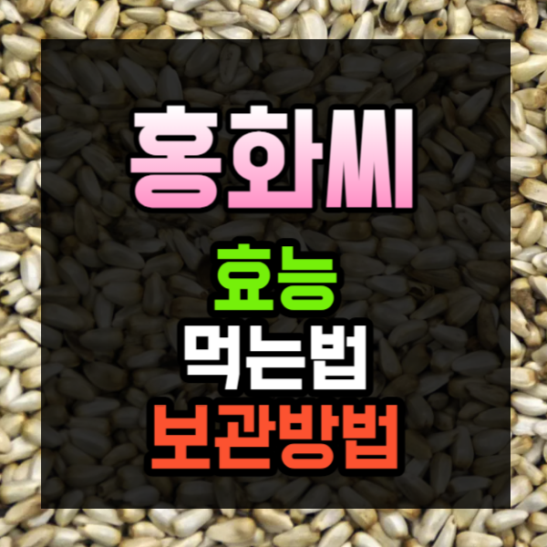 홍화씨효능 홍화씨먹는법 홍화씨기름효능