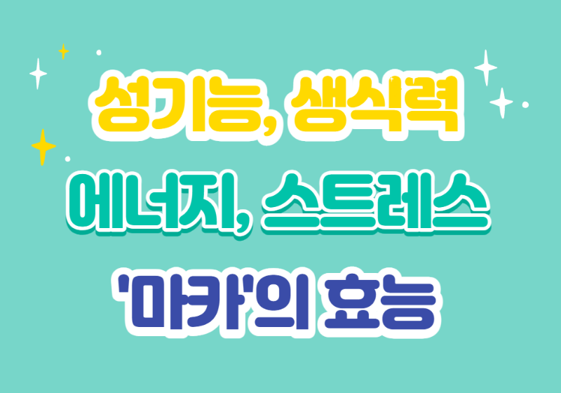 [건강] 성기능, 생식력, 에너지, 스트레스에 도움 등 '마카(Mcaca)'의 효능과 부작용