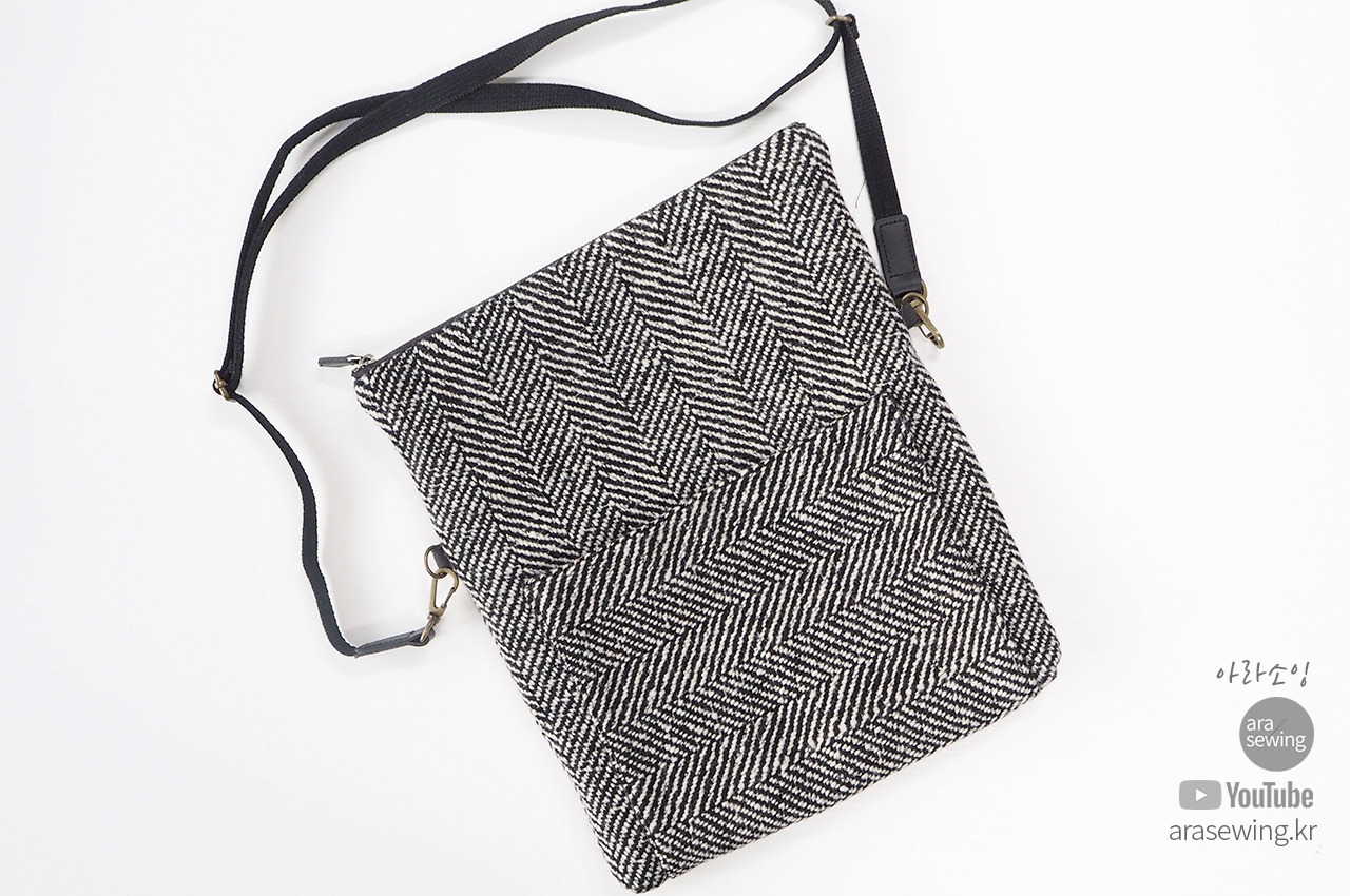폴드오버 크로스백 만들기/영상/도안/Fold over Bag Tutorial