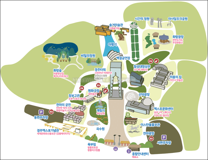 JUJULAND :: 경주 엑스포공원 입장료, 예약, 지도