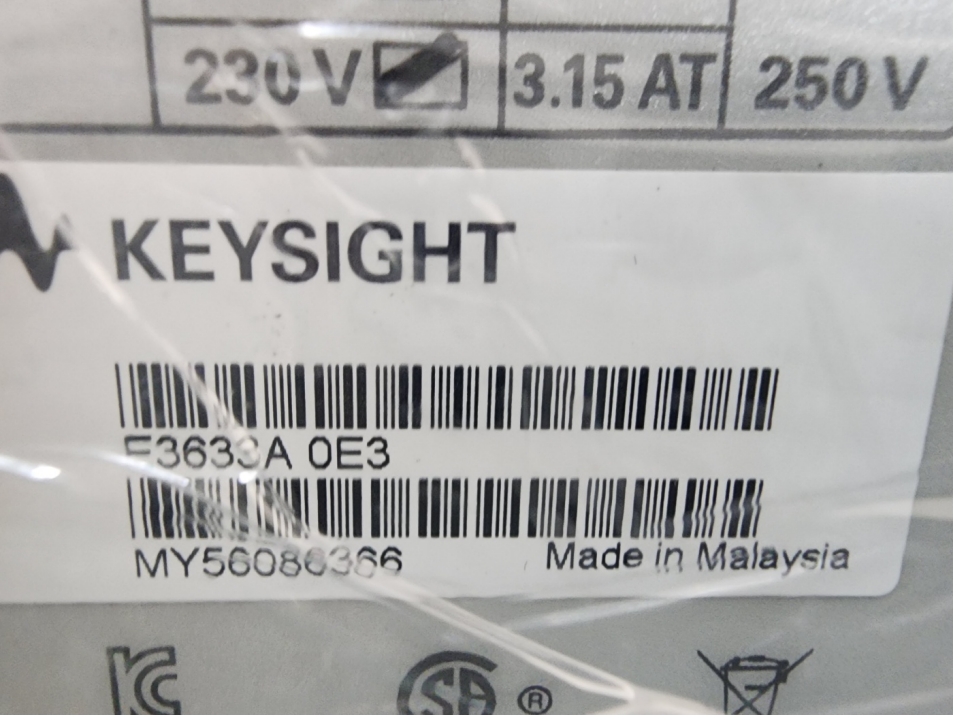 KEYSIGHT POWER SUPPLY / E3633A 0E3