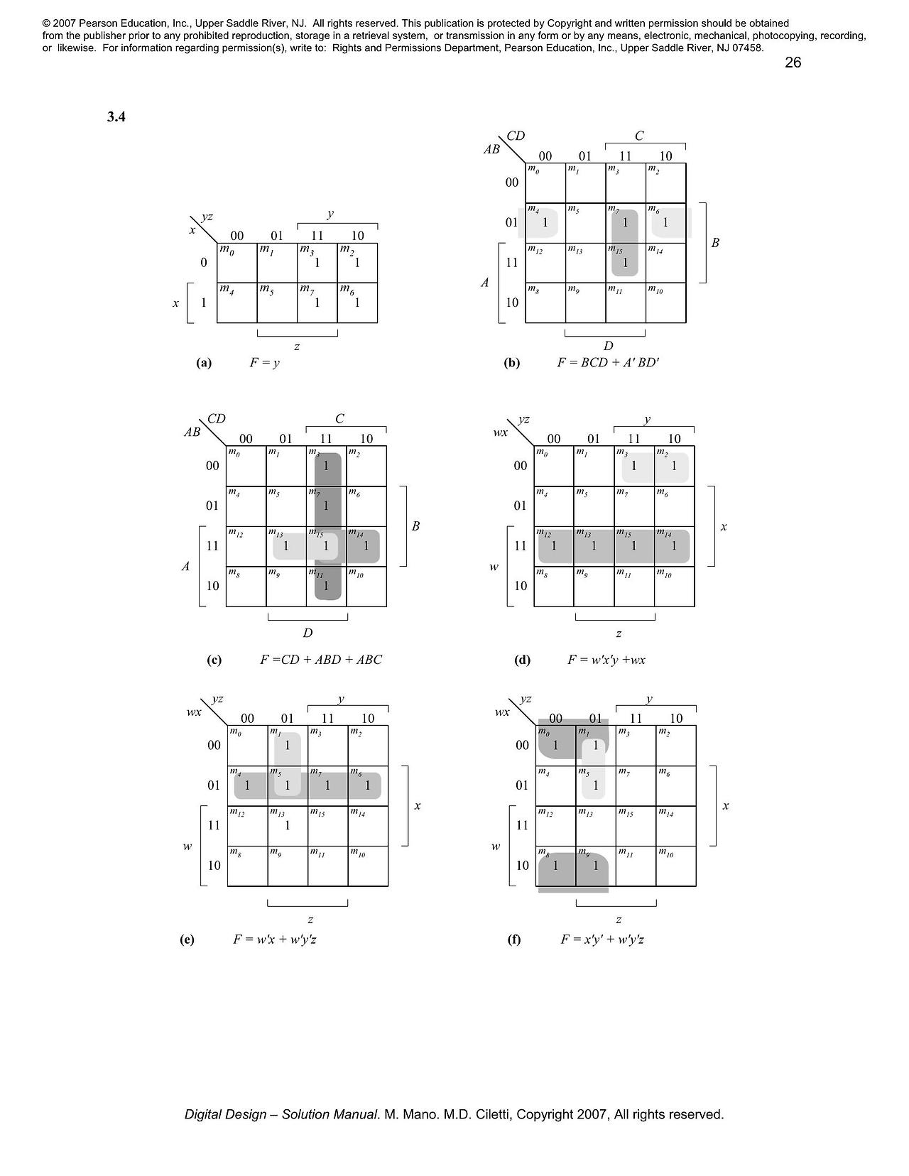 Solution manual to Digital Logic And Computer Design by M. Morris Mano ...