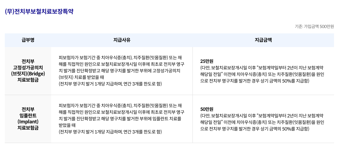 라이나생명 치아보험 보장내용 청구서류 임플란트 충치 보장 알아보기