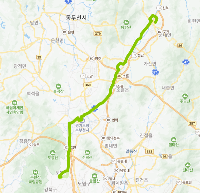 서울의정부포천 72 3번 버스 노선 시간표 첫차 막차 배차간격 확인하기 대중교통