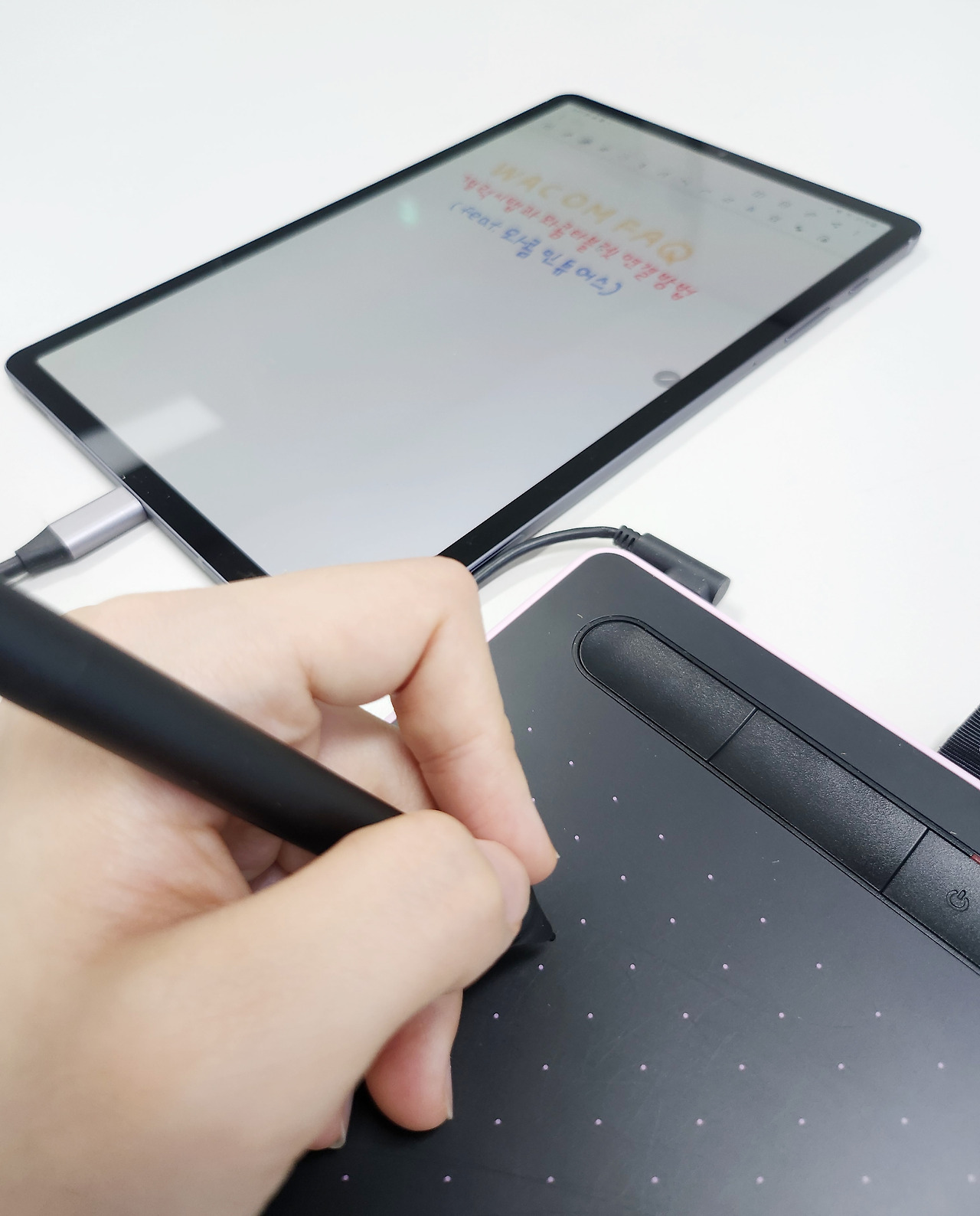 [Wacom FAQ] 갤럭시탭과 와콤 타블렛 연결 (feat. 와콤 원, 인튜어스)