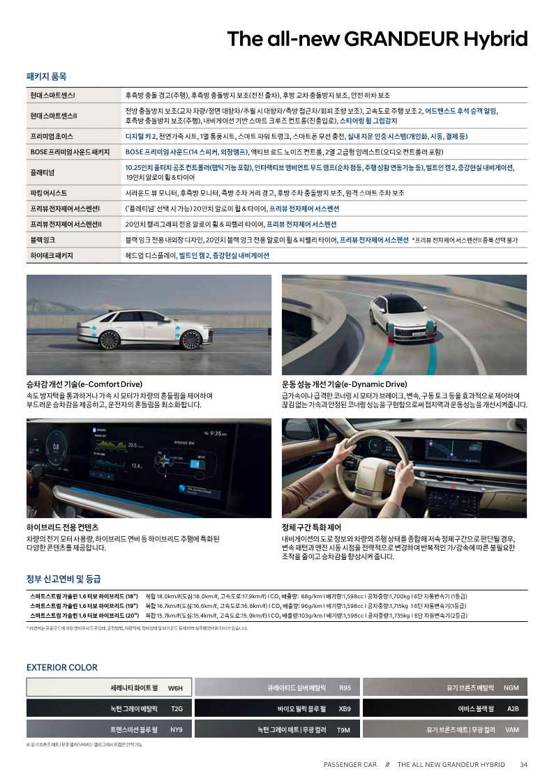 2024년형 현대 그랜저 가격표 알아보자 24년 5월 기준