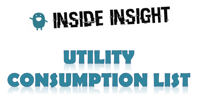 Utility Consumption List 작성시 주의사항