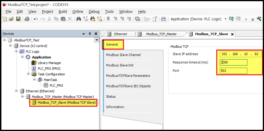 Codesys Modbus TCP Master (Client) 설정방법