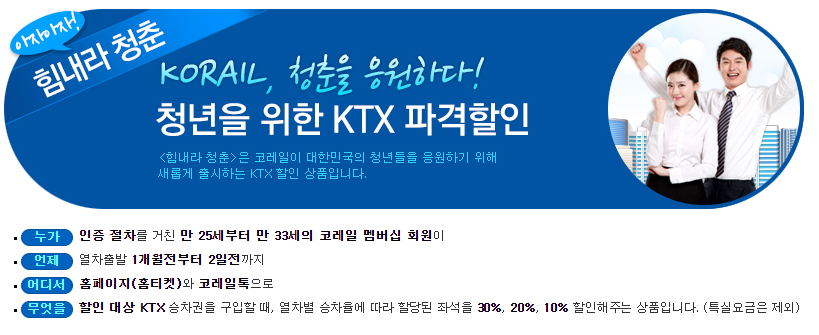 Ktx 할인받는 방법 다자녀 할인부터 청년 혜택까지 완벽 정리