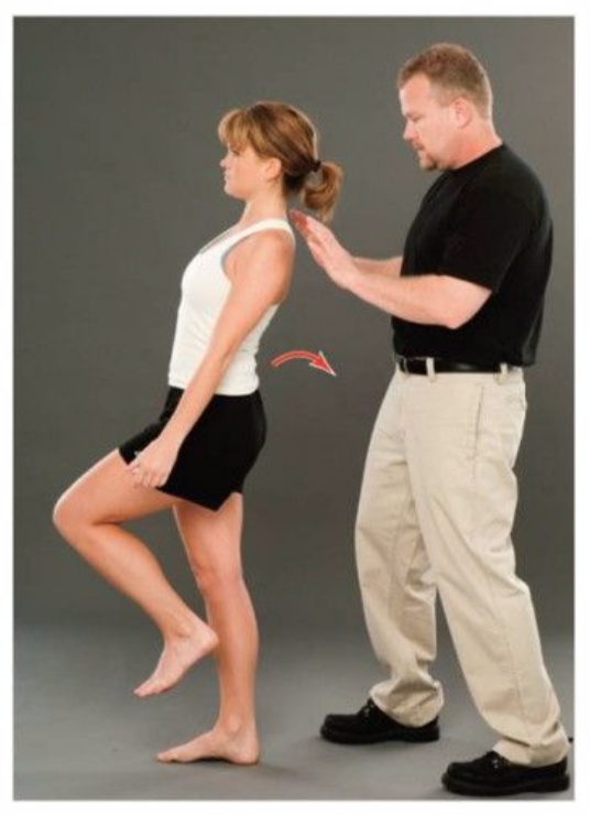 [요추] 황새 또는 황새 기립 검사 (Stork or Stork Standing Test)