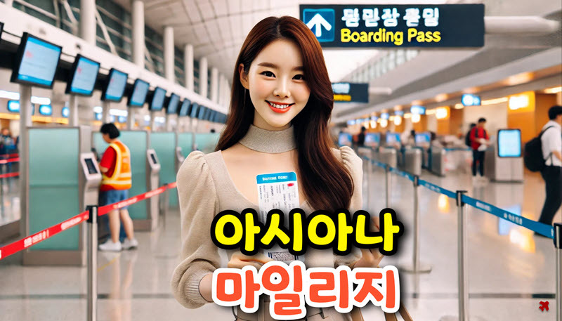 아시아나항공 구간별 클래스별 마일리지 적립 기준