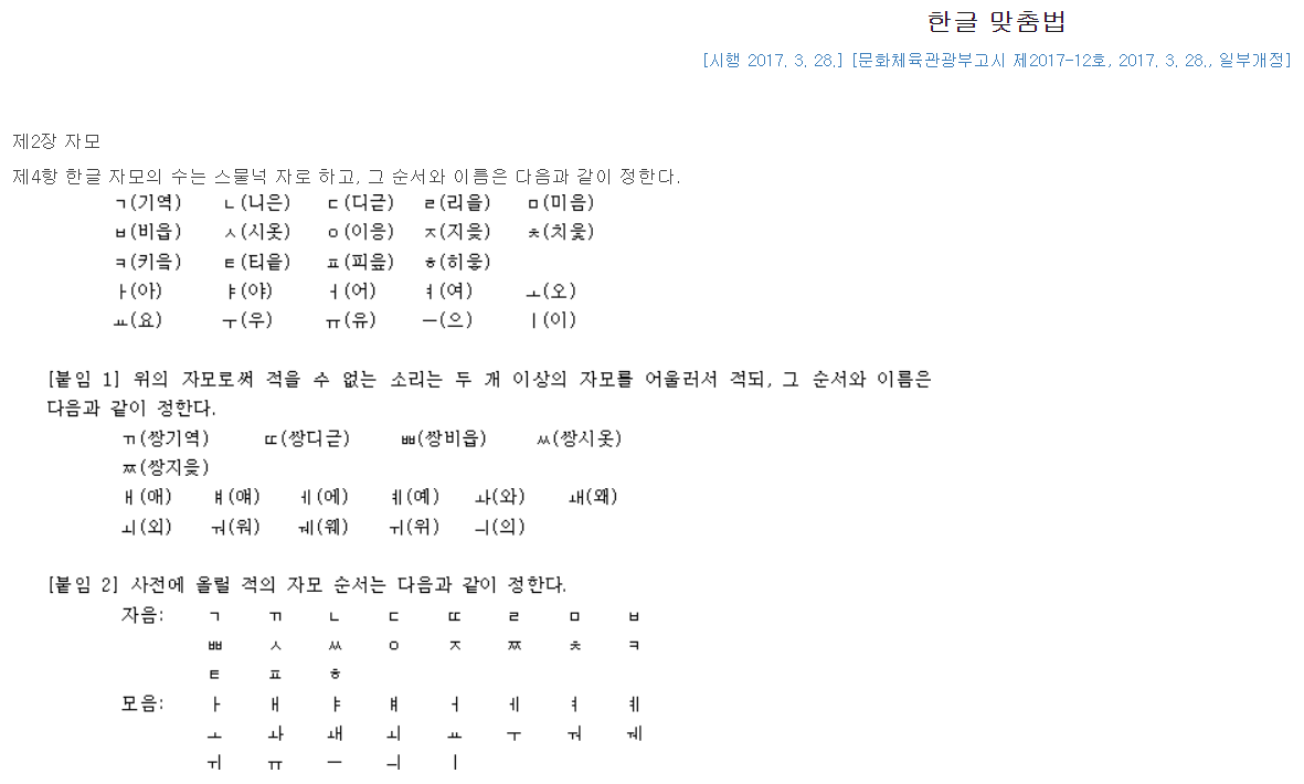 한국어 음성학 한국어의 자음과 모음