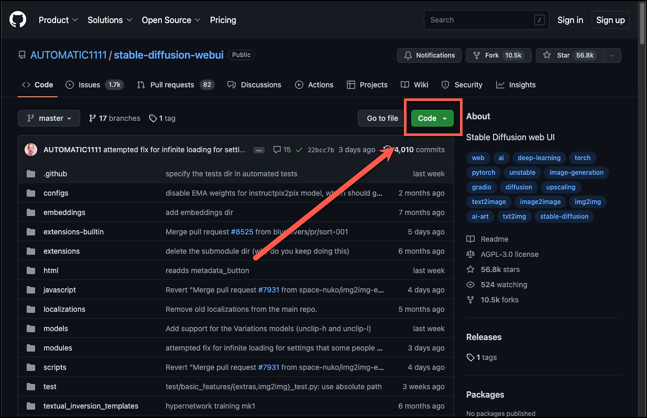 스테이블 디퓨전 웹ui(Stable Diffusion-webui) 사용법