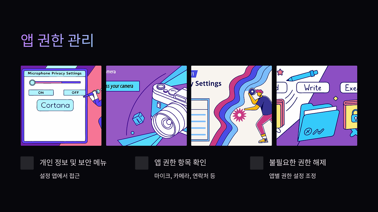 윈도우 개인정보 보호 설정 방법은