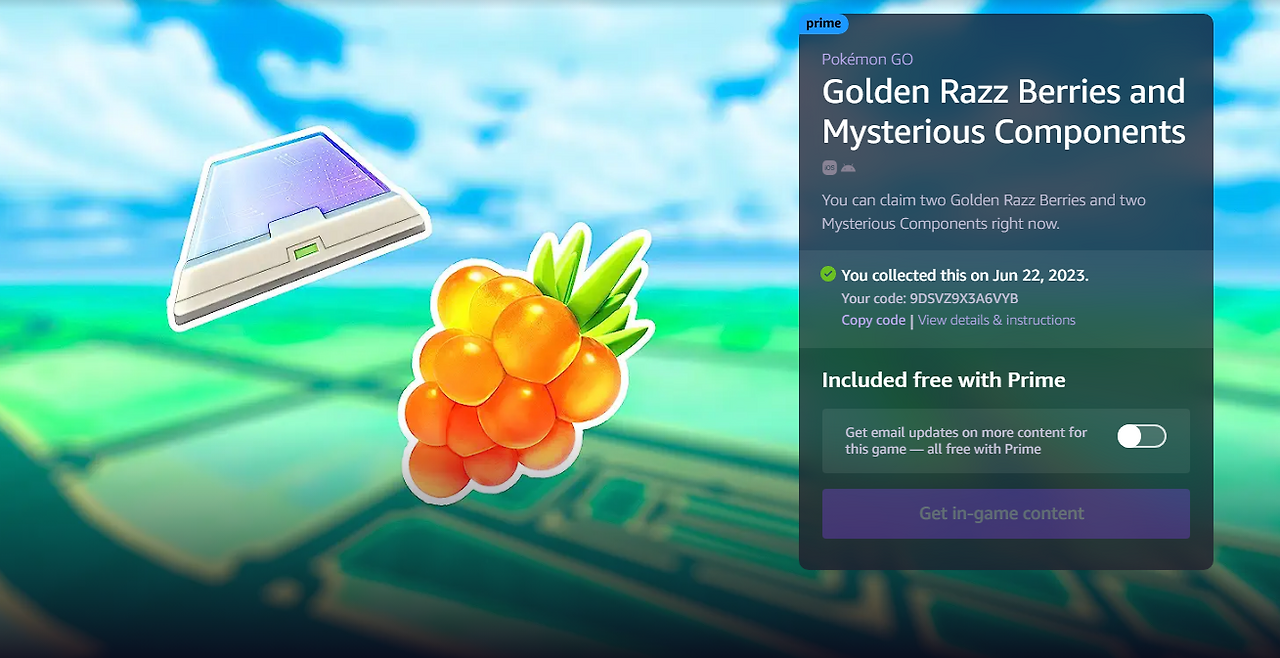 포켓몬GO 트위치프라임 쿠폰번호 Pokémon GOGolden Razz Berries and Mysterious Components