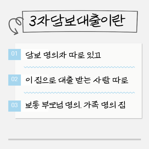 부모님집담보대출 3자 명의로 추가 대출 진행 절차 방법 안내
