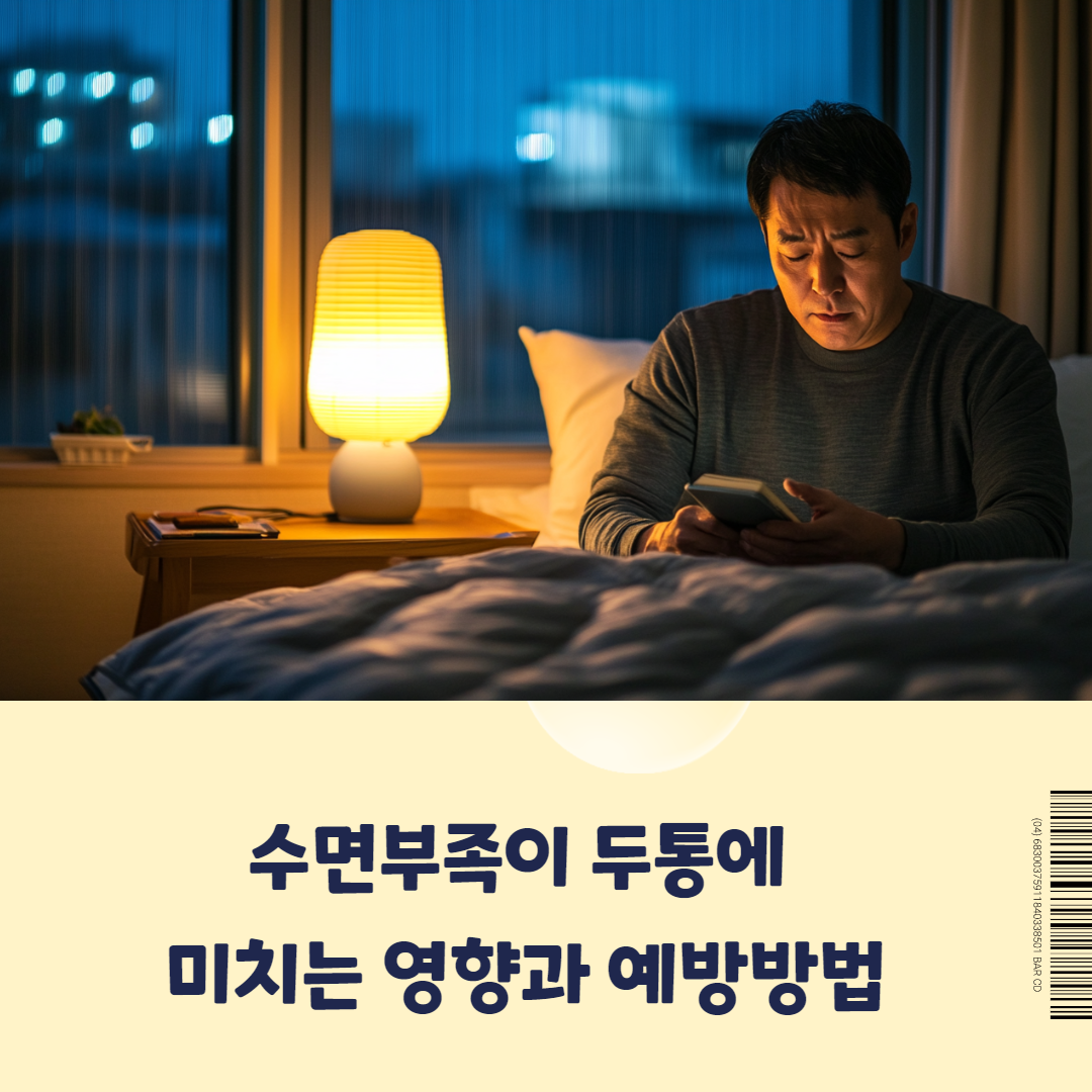 수면부족이 두통에 미치는 영향과 예방방법 아데노신 편두통 긴장성두통 코르티솔 수면무호흡증 불면증 기면증
