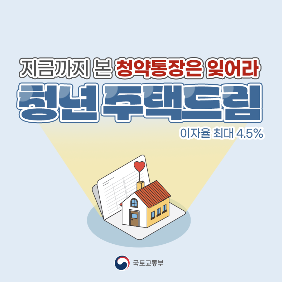 청년 주택드림 청약통장 출시일 대상 가입방법 이자율 45