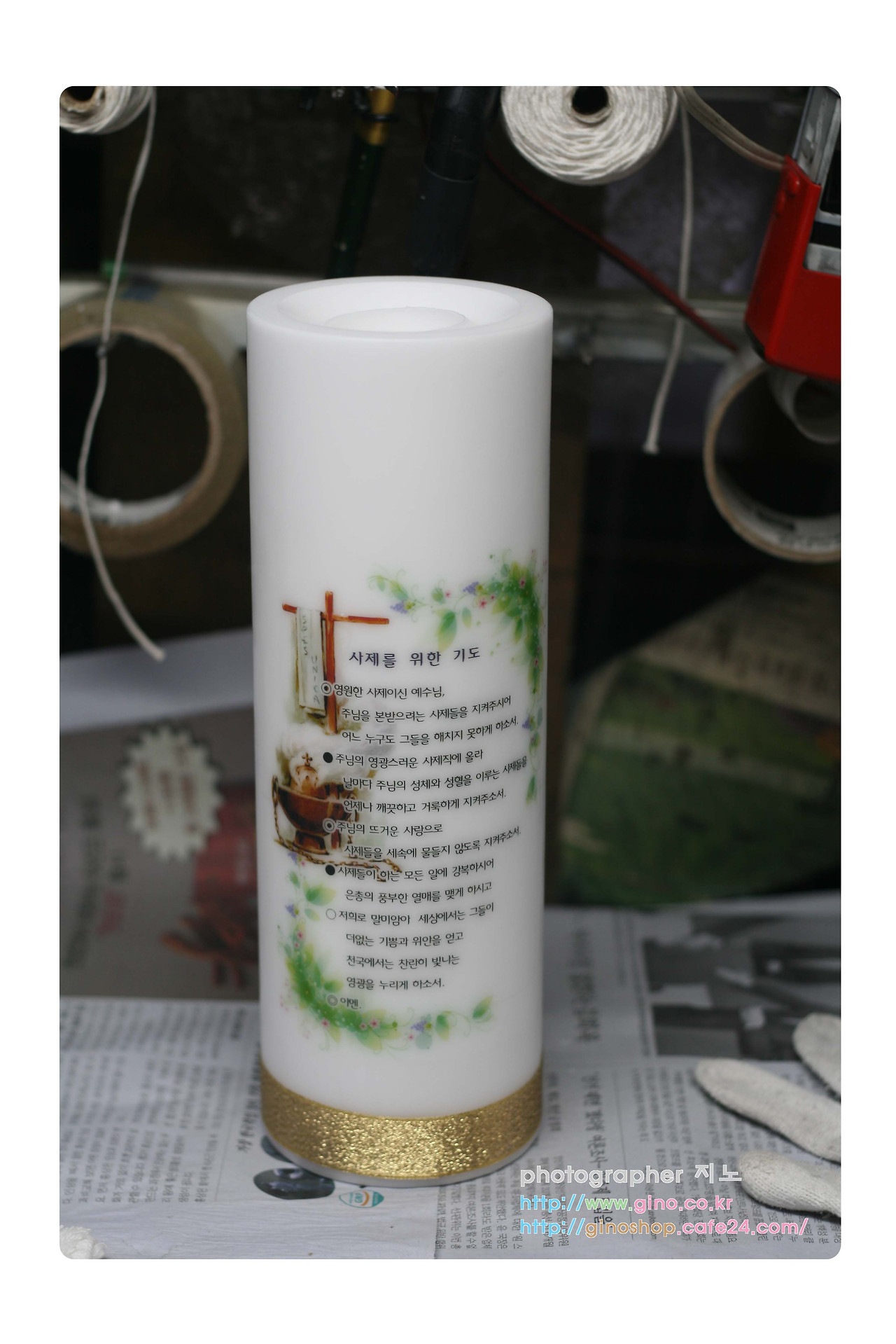 지노캔들gino Art Candle양초를연구하는사람들 홍제동성당 김필중세례자요한신부님 영명축일 캔들 2019624