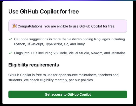 [Github Copilot] 학생 계정 인증 받고 무료로 사용하자 — 개발일기