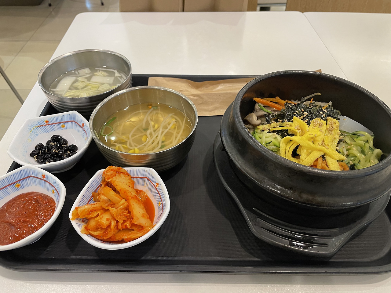 부천 현대백화점 식당코너 전주 돌솥비빔밥