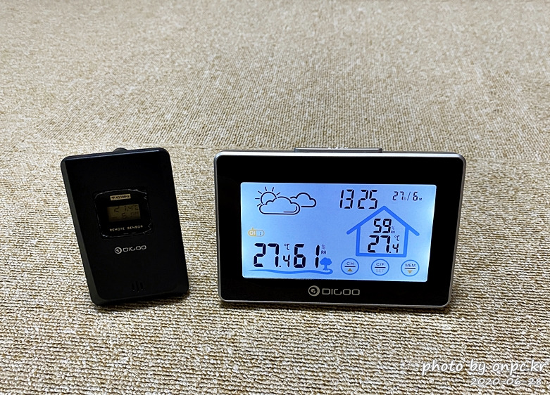 여름and장마철 필수품 실 내외 온도 습도 체크로 쾌적하게 보내세요 Onpc