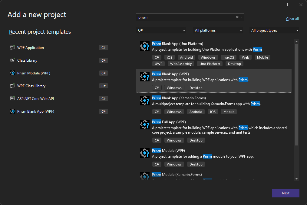 Prism Library를 사용하는 개발자를 위한 안내 Part1