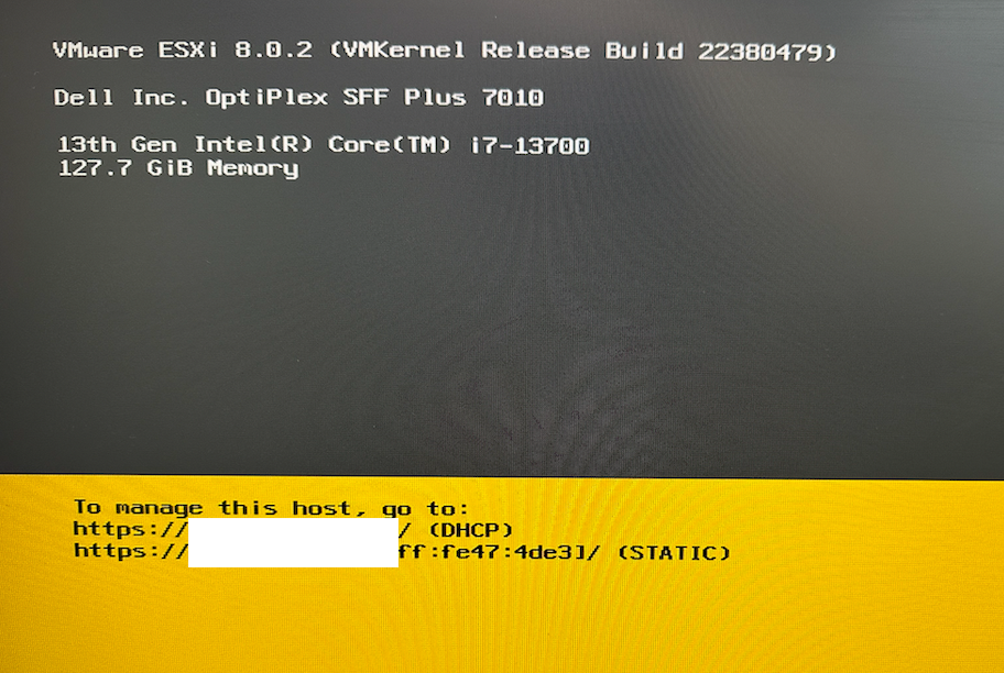 VMware ESXi 7.x, 8.x with Intel CPU 12th, 13th