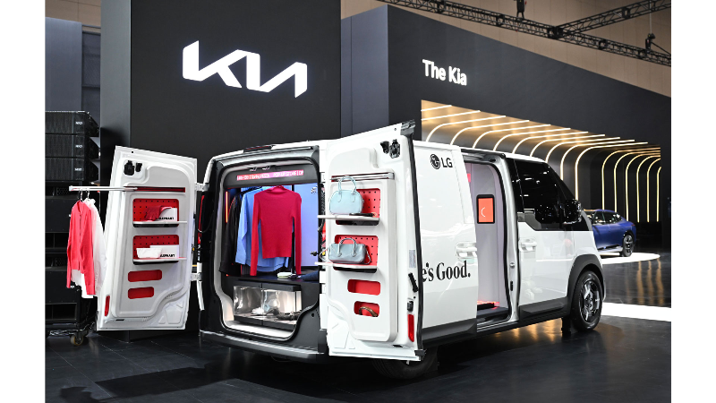 기아와 LG전자, 신개념 모빌리티 공간 솔루션 ‘PV5 슈필라움’ 공개!