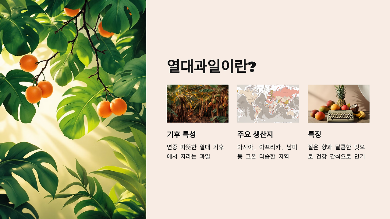 열대과일 종류 완벽 정리 맛과 효능으로 알아보는 인기 과일 🌴🍍🥭