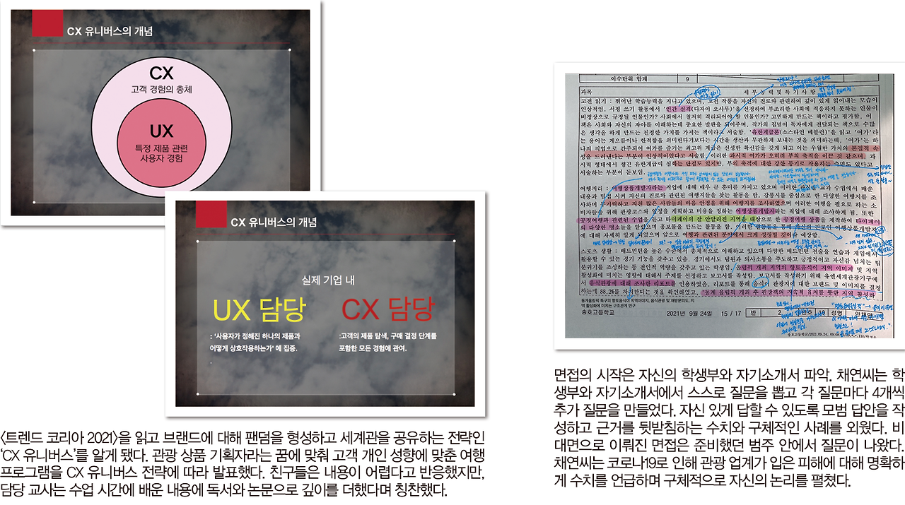 2022 수시 합격생 릴레이 인터뷰 안채연 경기대 관광학부