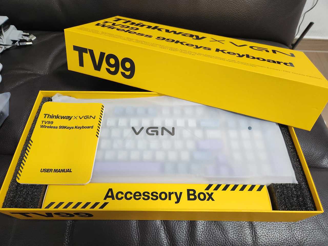 조약돌 소리 키보드 - 웨이코스 씽크웨이 X VGN TV99 유무선 99배열 기계식 키보드 ( 내돈내산 )