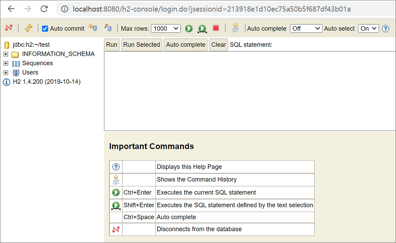 Spring Boot에 H2 Database 설정, H2 Console 띄우기